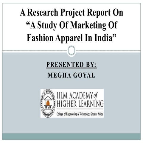 Research project ppt | PPTX