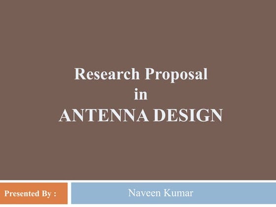 Msc Proposal Presentation | PDF