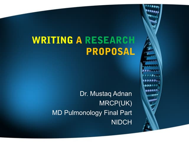 How to write the rationale for research? | PDF