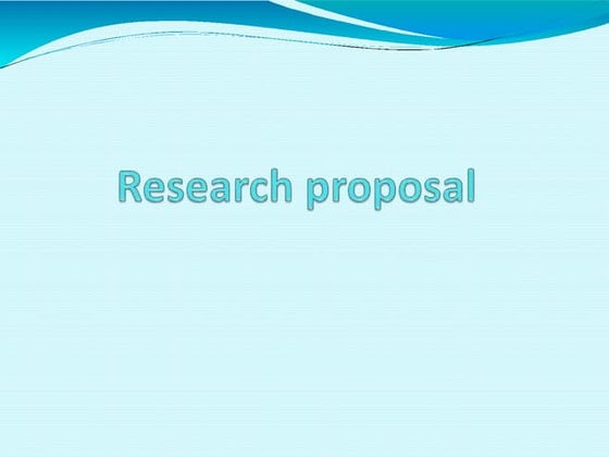 Research proposal presentation | PPTX | Educational Assessment | Education