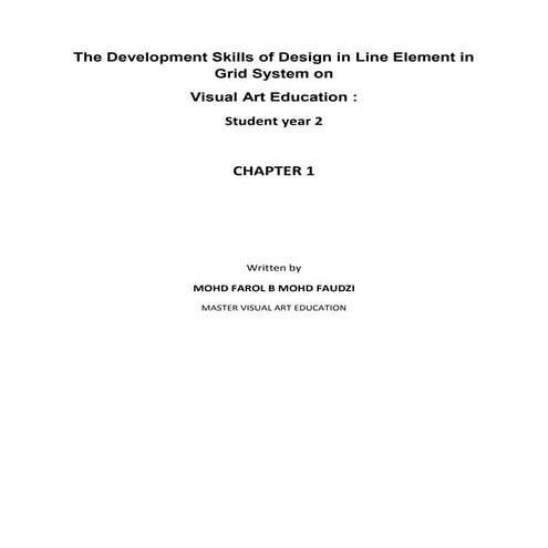 The Development Skills of Design in Line Element in Grid System on ...