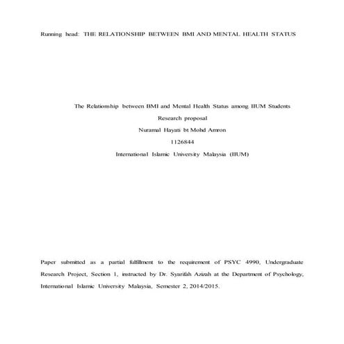 Research proposal first draft | DOCX