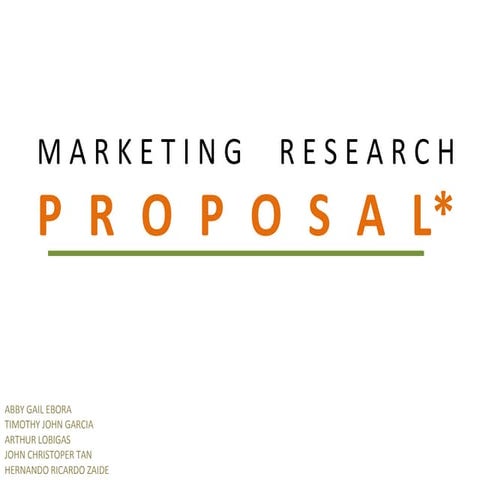 Research Proposal Powerpoint | PPT