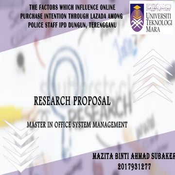 Research proposal presentation | PPT