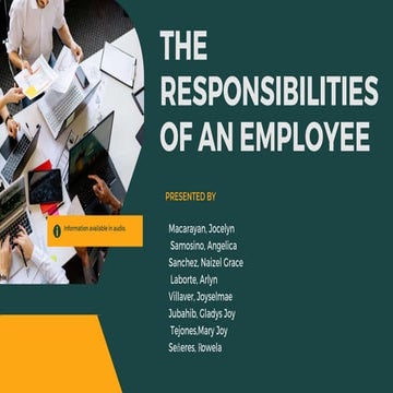 the responsibility of an employee s.pptx