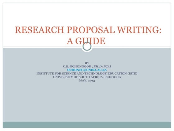 Writing a research proposal | PDF | Science