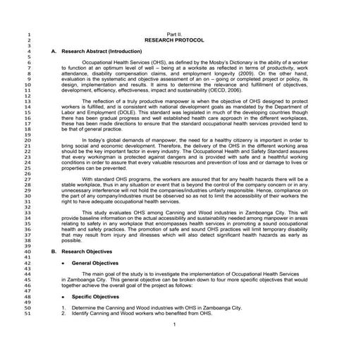 Research protocol | PDF