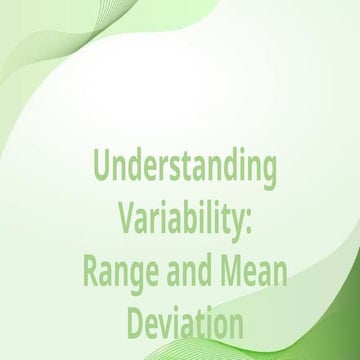 Understanding Variability Range and Mean Research | PPT