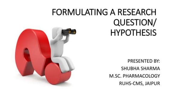 Formulating Research question and limitaions | PPTX