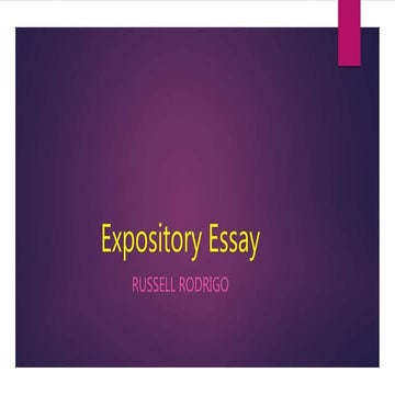 Expository Essay Introduction & Thesis Statement | PPTX