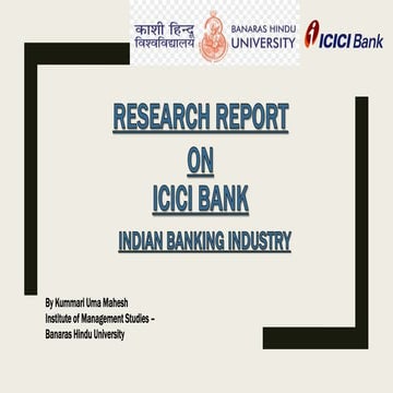 Research report01 icici bank | PPTX