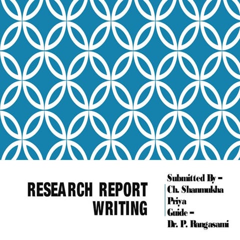Research Report Writing | PPT