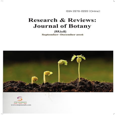 Research& Reviews Journal of Botany vol 5 issue 3 | PDF
