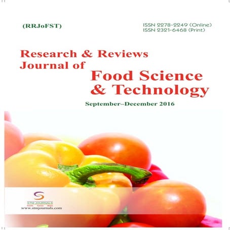 Research & Reviews Journal of Food Science & Technology vol 5 issue 3 | PDF