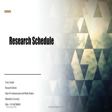 Research schedule | PPT