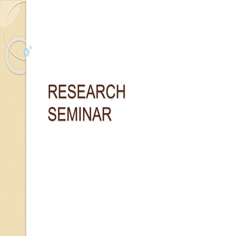 Research seminar | PPTX