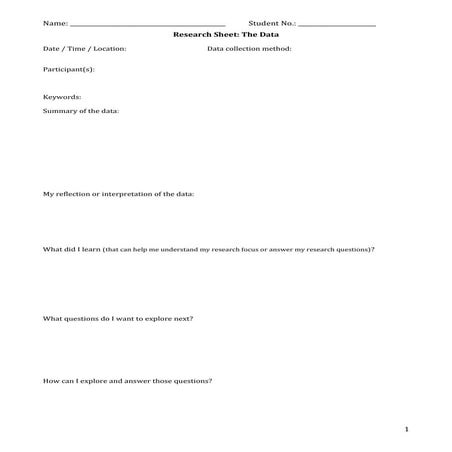 Research sheet - no comments | DOC