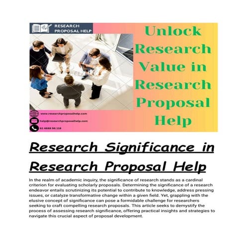 Research Significance in Research Proposal Help.pdf