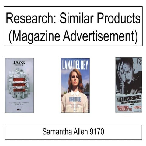 Research similar product advertisement | PPT