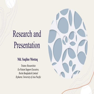 Relationship between Presentation and Research | PPTX