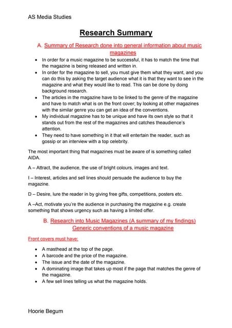 Task 10 - Summary of All Research Findings | PDF