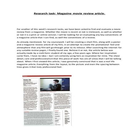 Magazine Review | PPTX