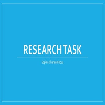 Research task | PPT