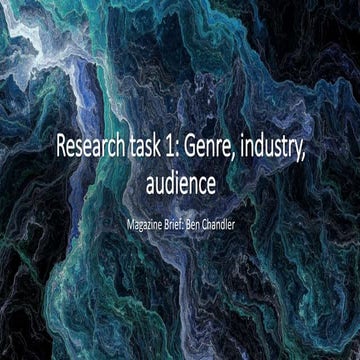 Research task 1 Genre, industry, audience.pptx