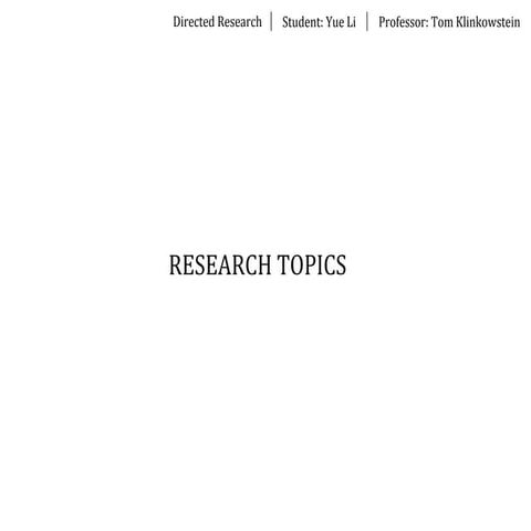 Research titles | PPT