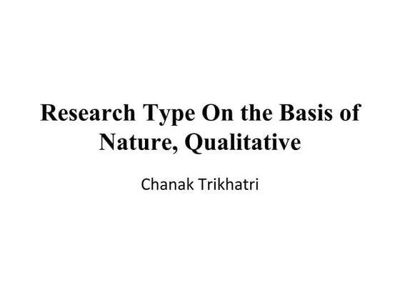 Business Research Method CLASSIFICATION OF RESEARCH | PPTX