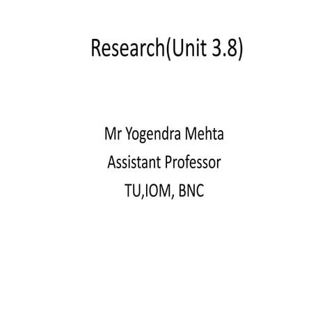 Research(unit 3 | PPT