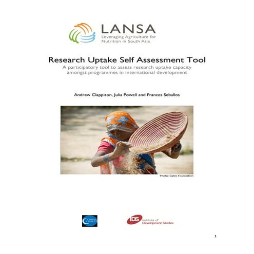 Self-Assessment Tool: Exploring Organizational Capacity to Use Research | PDF