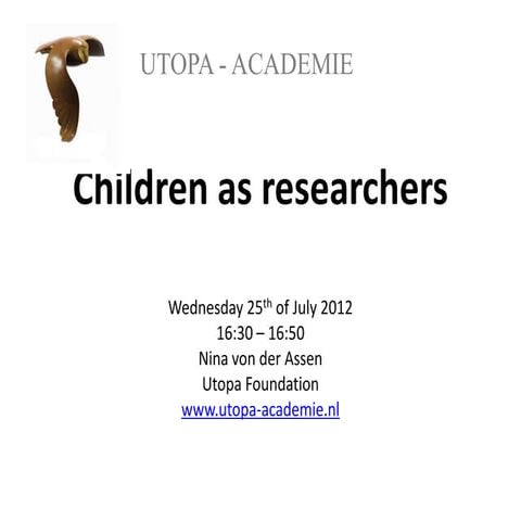 Children as Researchers | PPT
