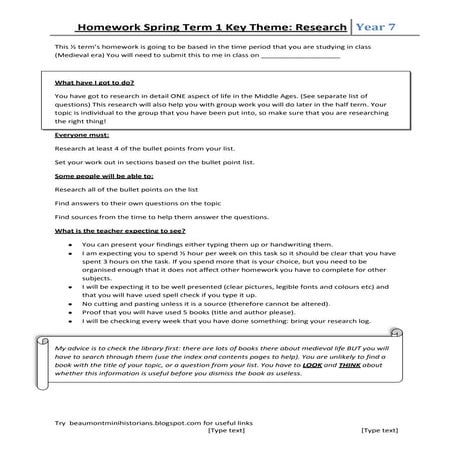 Research year 7 | DOCX