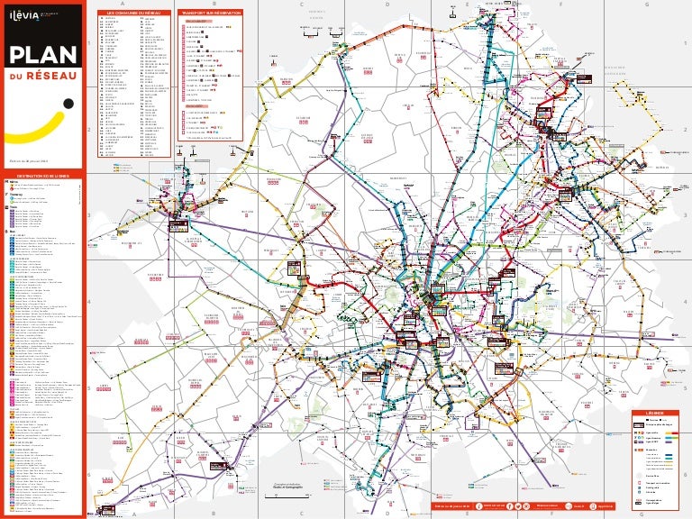 Plan du réseau Ilévia
