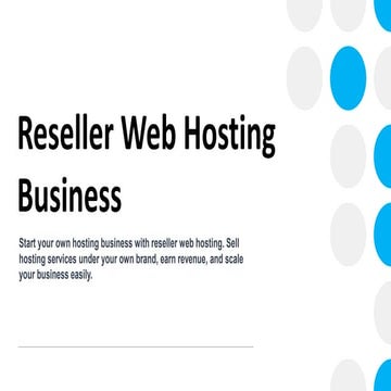 Reseller hosting. | PDF