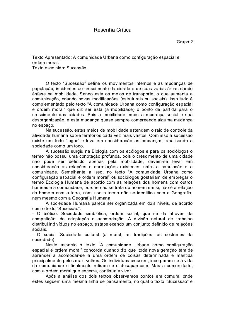 Resenha crítica 2