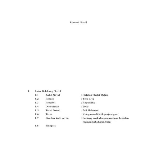 Tugas resensi novel (y)