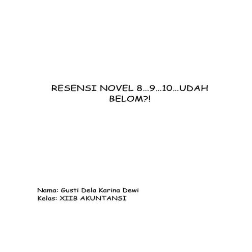 Tugas resensi novel (y)