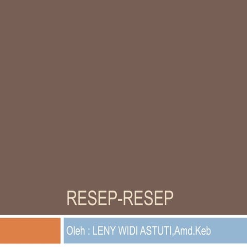 Resep resep (1) | PPTX