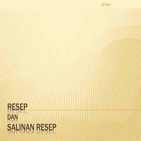 resep dan salinan resep presentasi.ppt21 | PPT