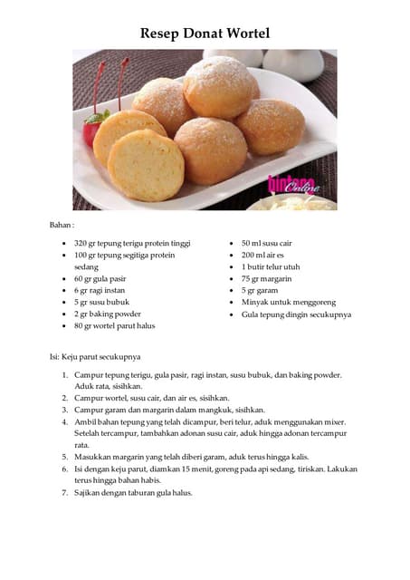 Resep donat | DOCX