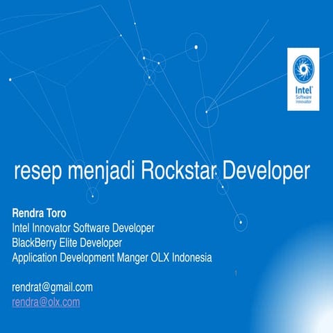 Resep jadi rockstar developer | PPT