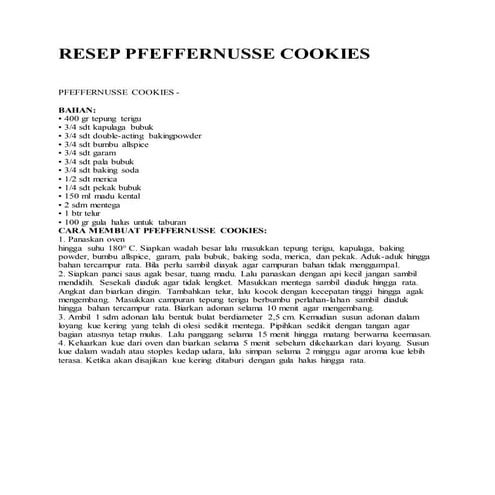 Full resepi standard (american service) | DOCX