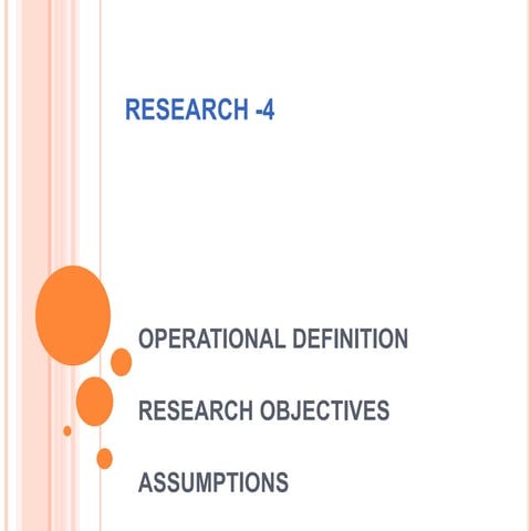 Research assumptions | PPTX