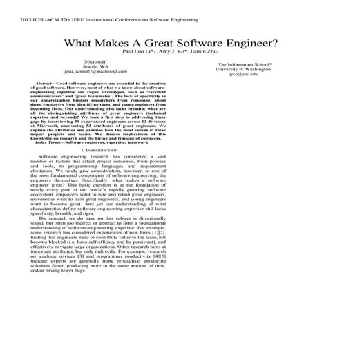 reserach review 1 what makes great software engineer.docx | Free Download