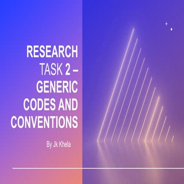 Generic Codes and conventional elements | PPT