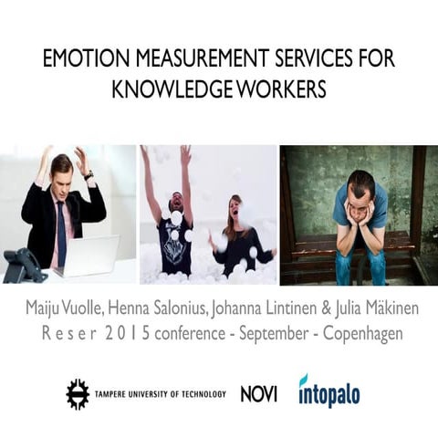 Emotion measurement services for knowledge work | PDF