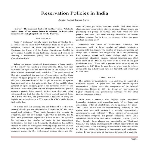 Reservation Report | PDF