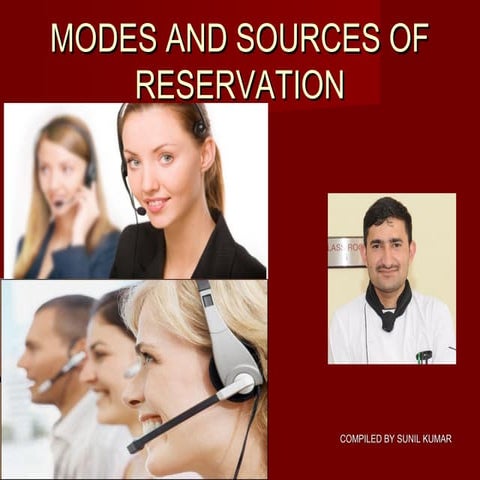Reservations | PPT | Hospitality Industry | Industries